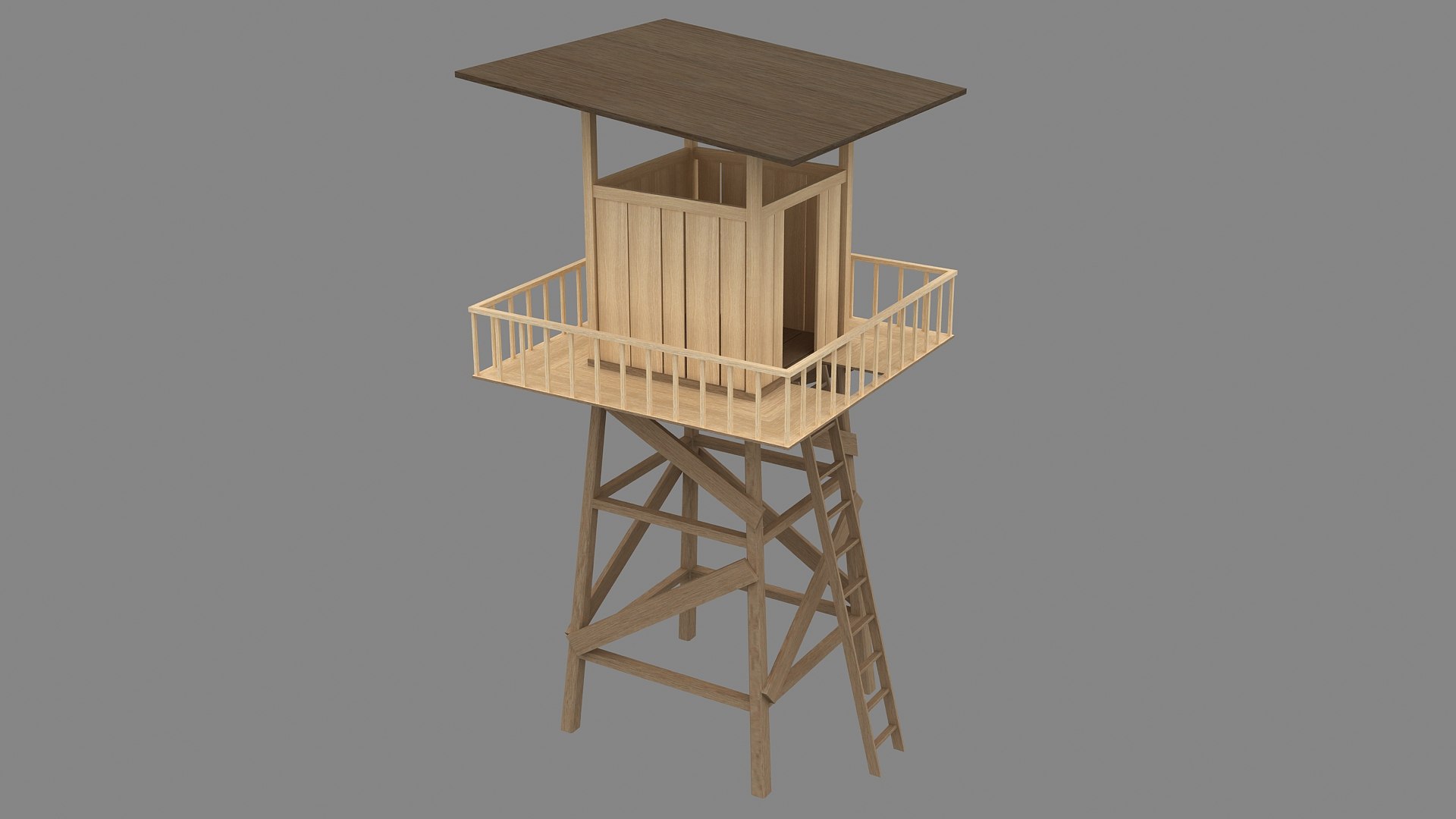 Military Watchtower Model - TurboSquid 2382212