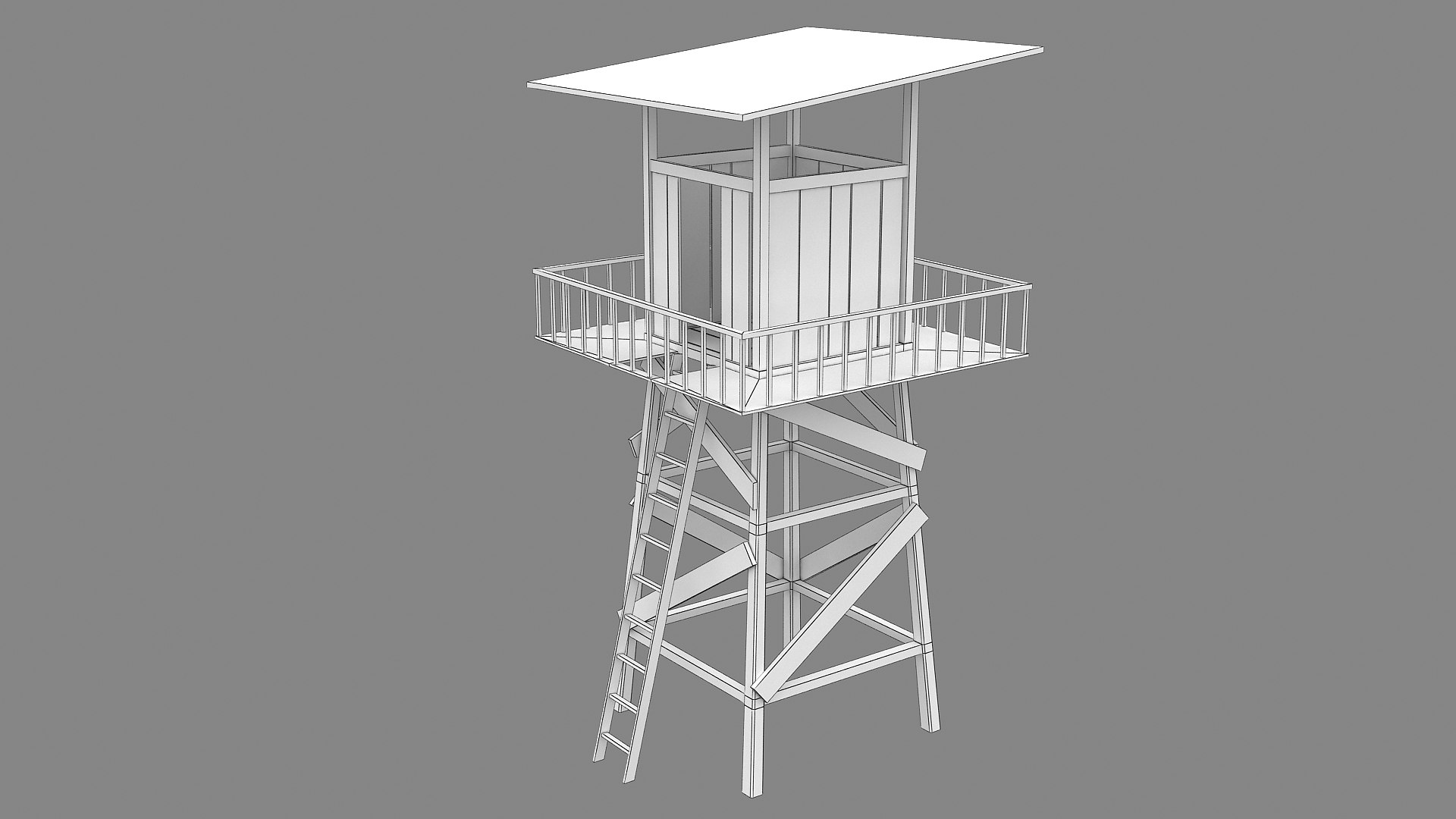 Military Watchtower Model - TurboSquid 2382212