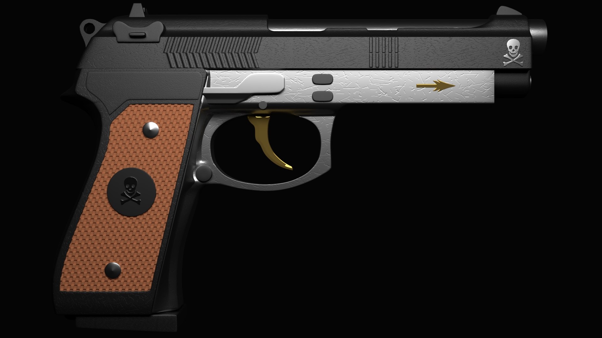 Realistic Gun 3D Model - TurboSquid 1664458