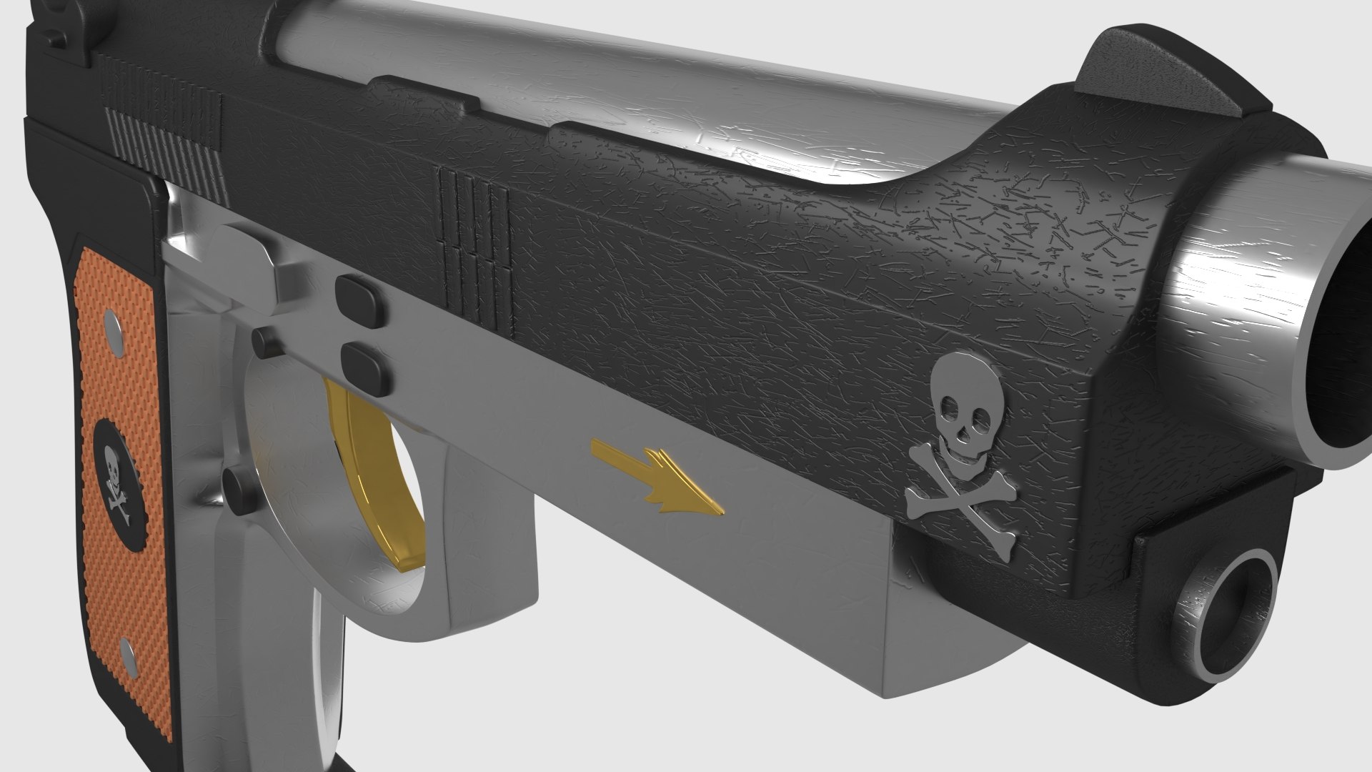 Realistic Gun 3D Model - TurboSquid 1664458