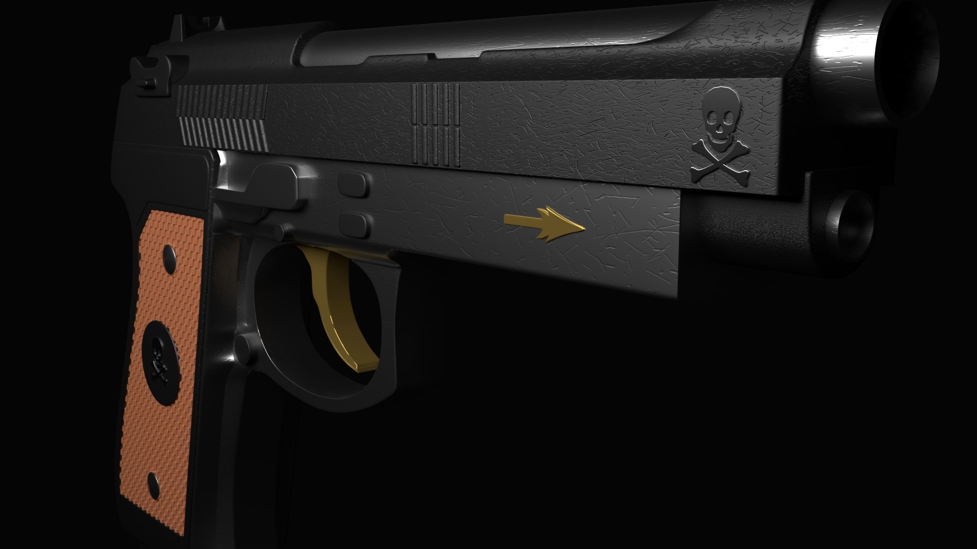 Realistic Gun 3D Model - TurboSquid 1664458