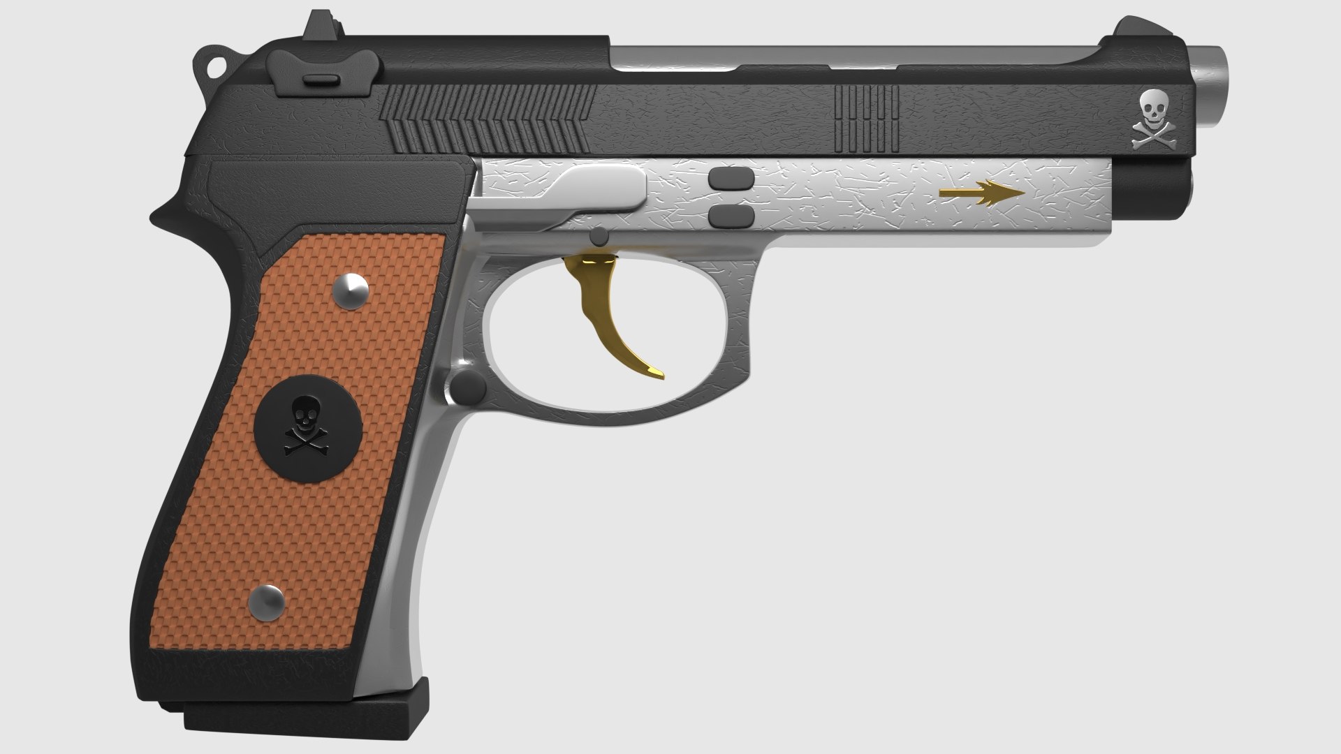 Realistic Gun 3D Model - TurboSquid 1664458