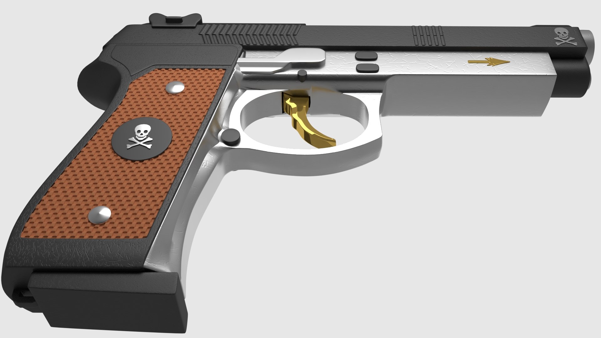 Realistic Gun 3D Model - TurboSquid 1664458