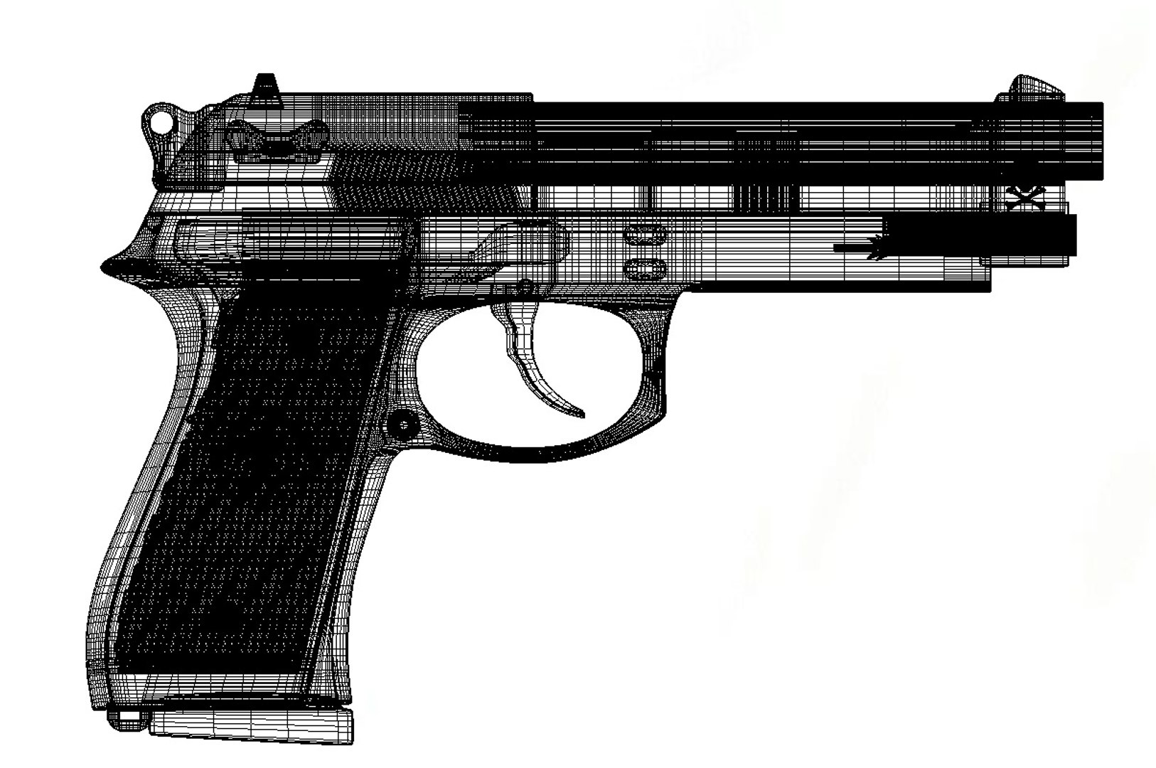 Realistic Gun 3D Model - TurboSquid 1664458