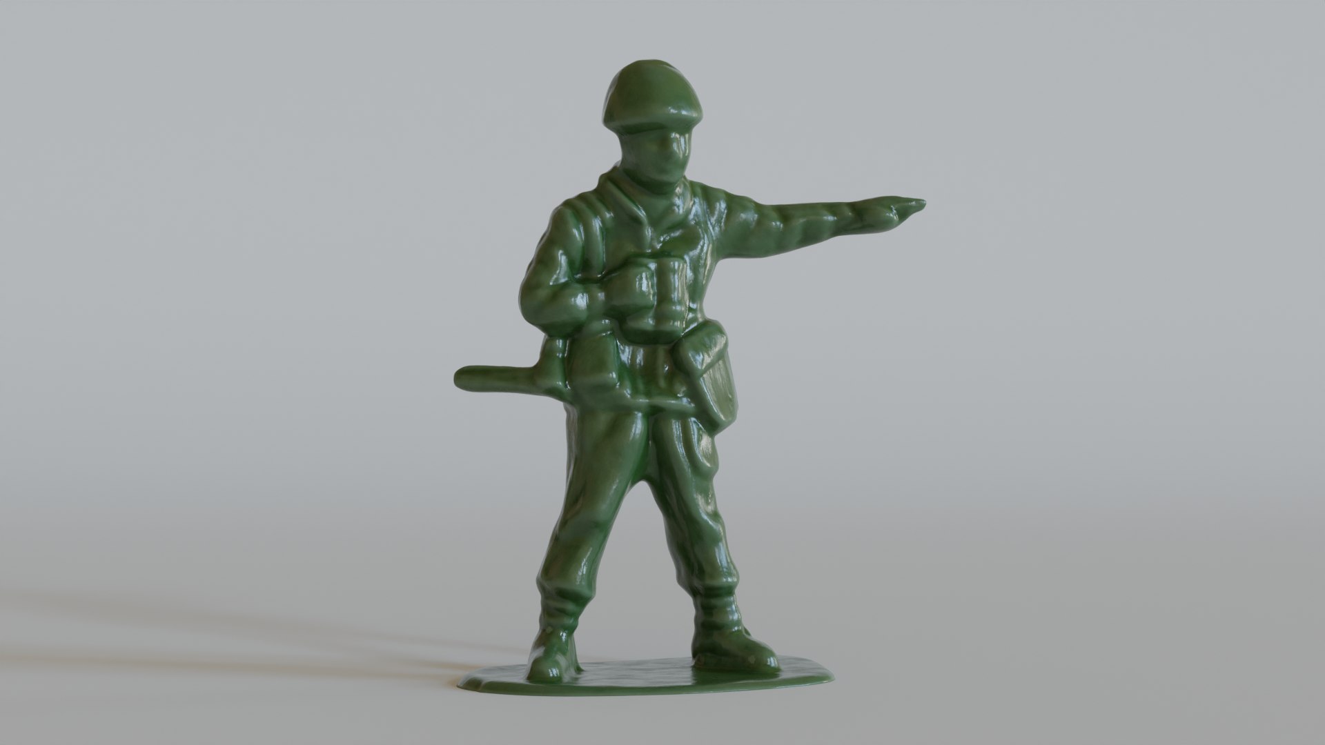3D Model Green Plastic Army Man Soldier Toy 01 - TurboSquid 2057354