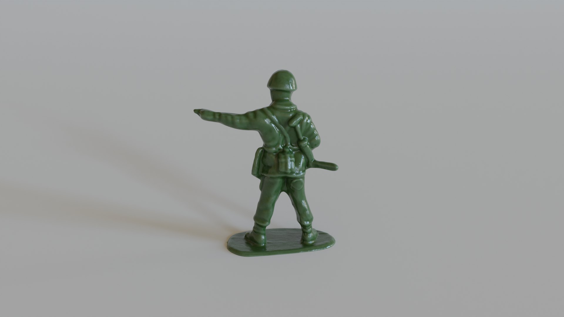 3D Model Green Plastic Army Man Soldier Toy 01 - TurboSquid 2057354