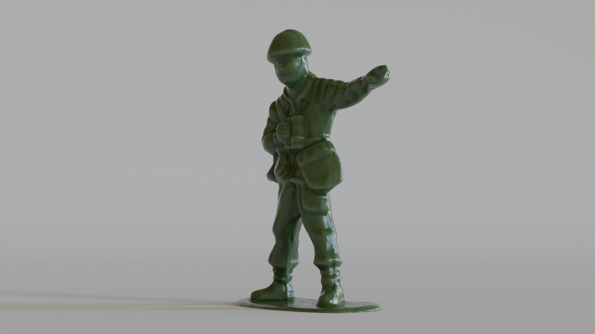 3D Model Green Plastic Army Man Soldier Toy 01 - TurboSquid 2057354
