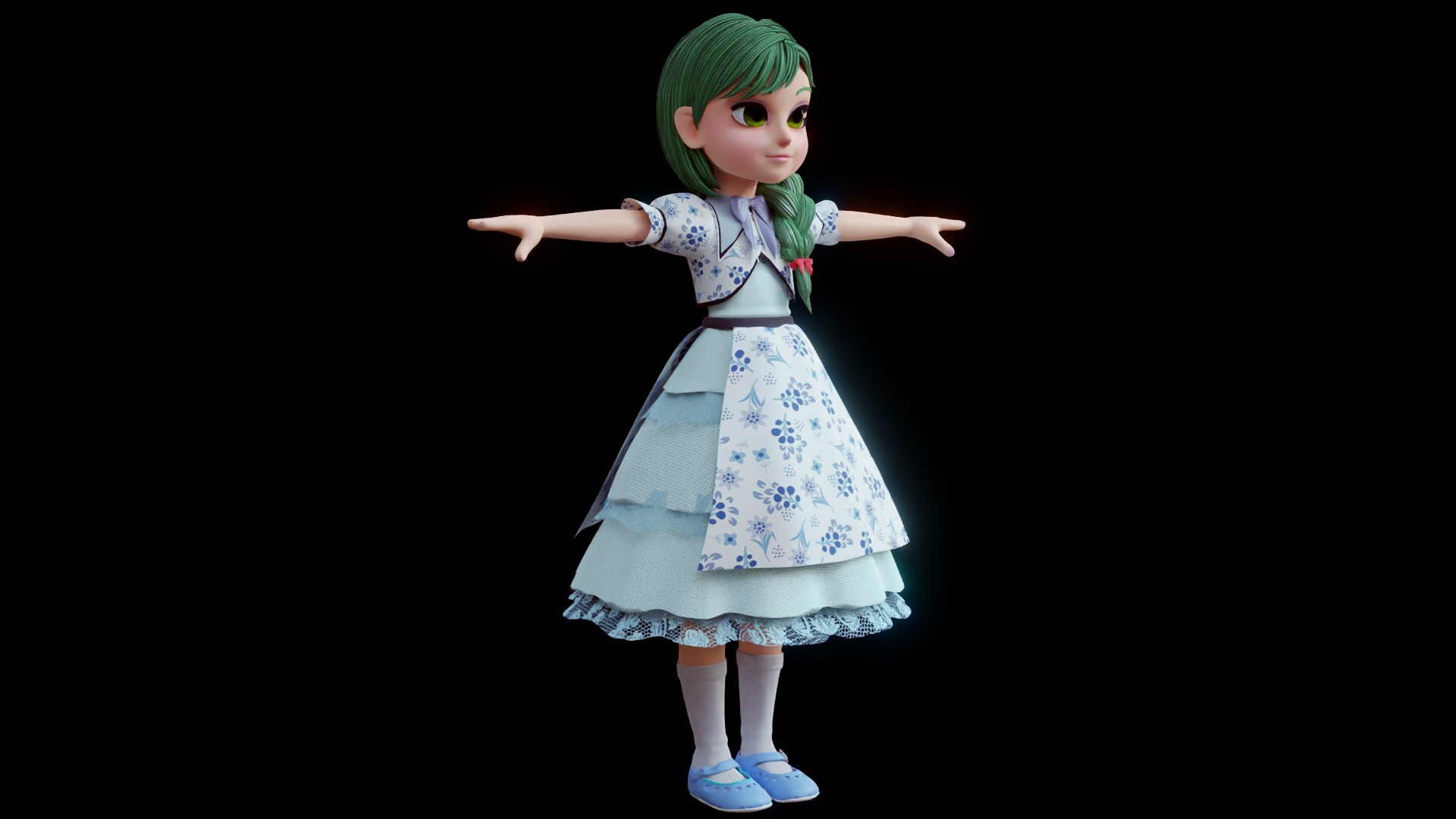 Little Girl - Fully Rigged 3D Model - TurboSquid 2043737