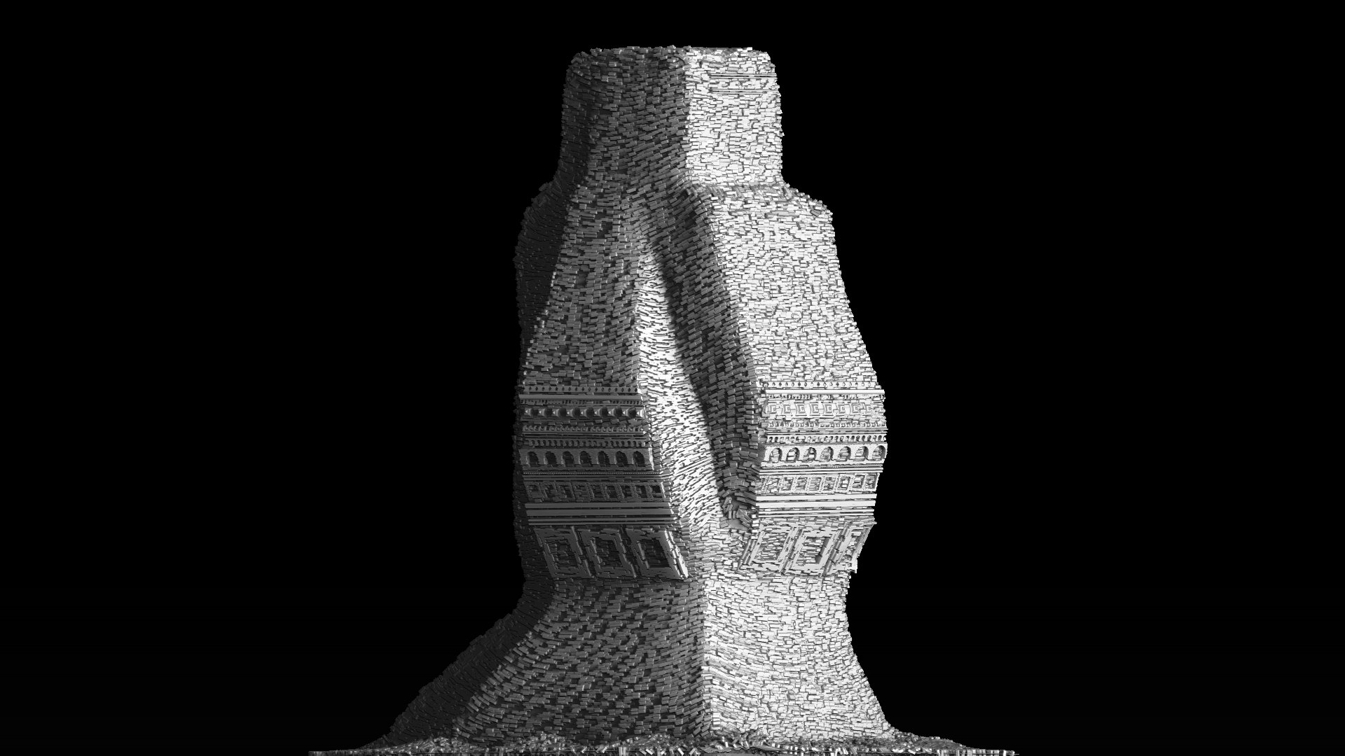 3D Relics Of A Ruined Temple Model - TurboSquid 2100285