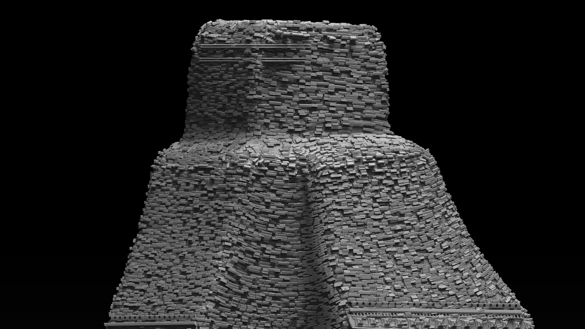 3D Relics Of A Ruined Temple Model - TurboSquid 2100285