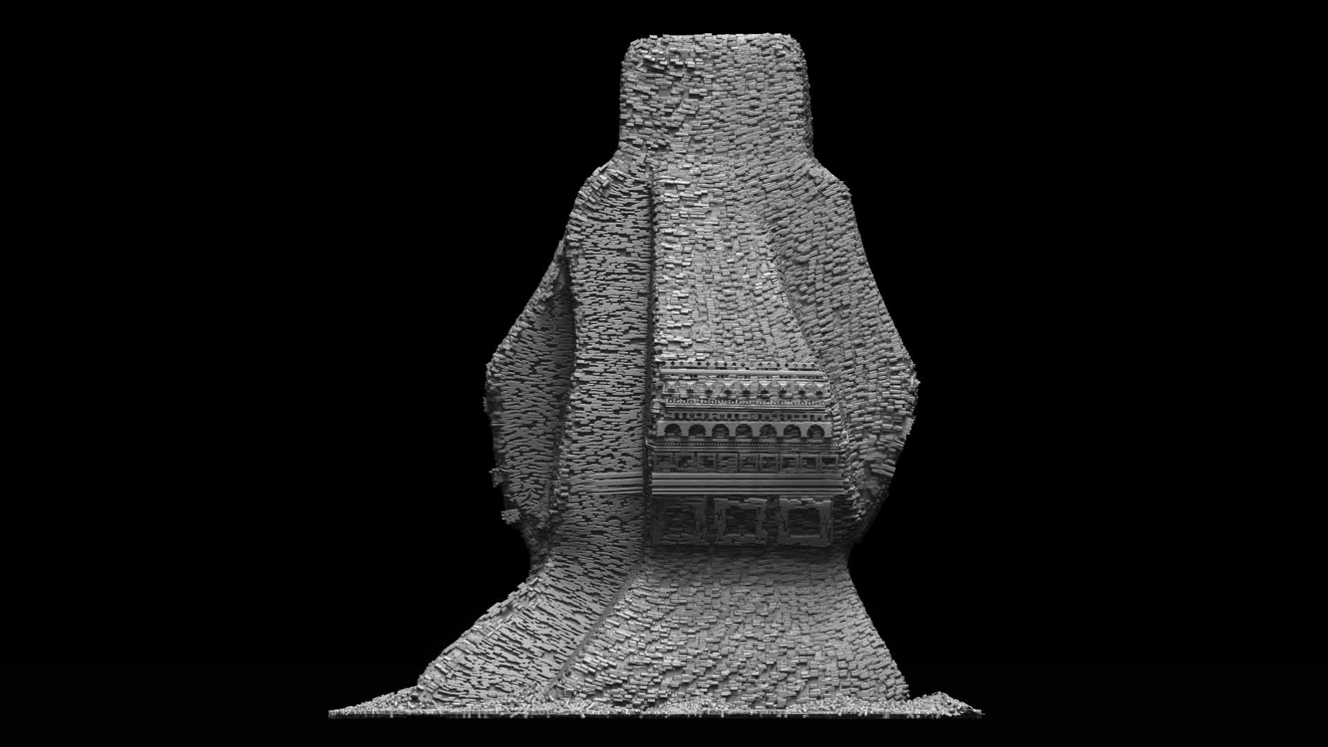 3D Relics Of A Ruined Temple Model - TurboSquid 2100285