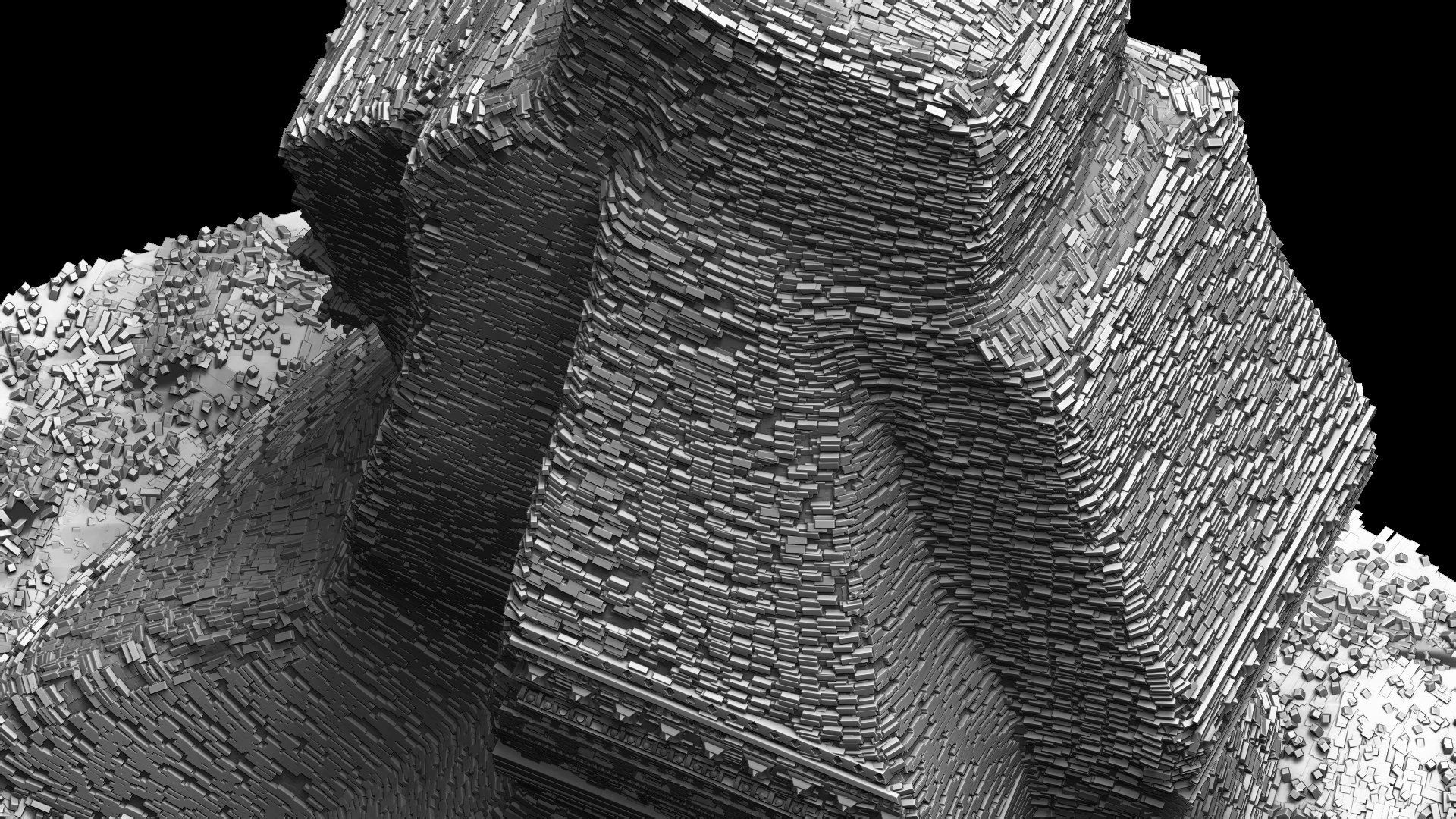 3D Relics Of A Ruined Temple Model - TurboSquid 2100285