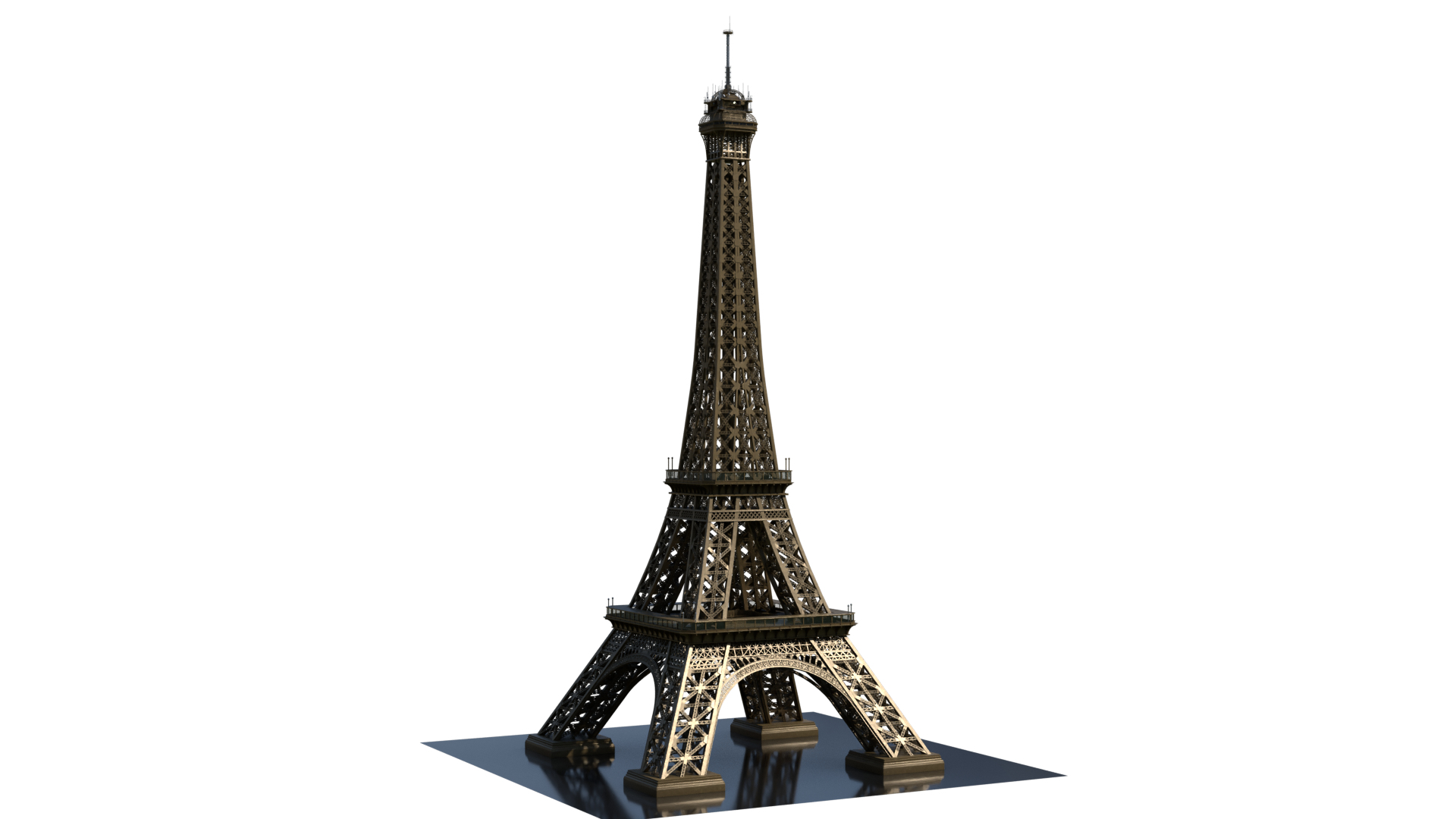 3D Model Eiffel Tower - TurboSquid 2067041