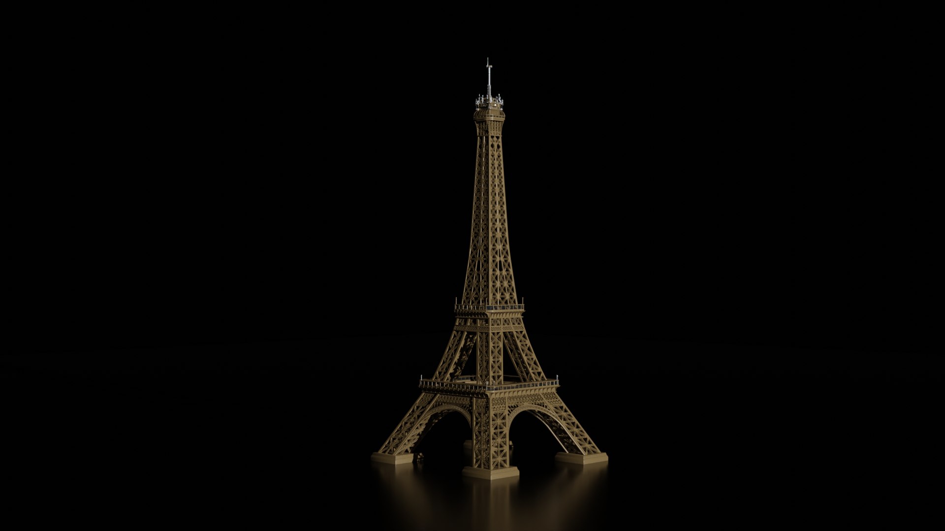 3D Model Eiffel Tower - TurboSquid 2067041