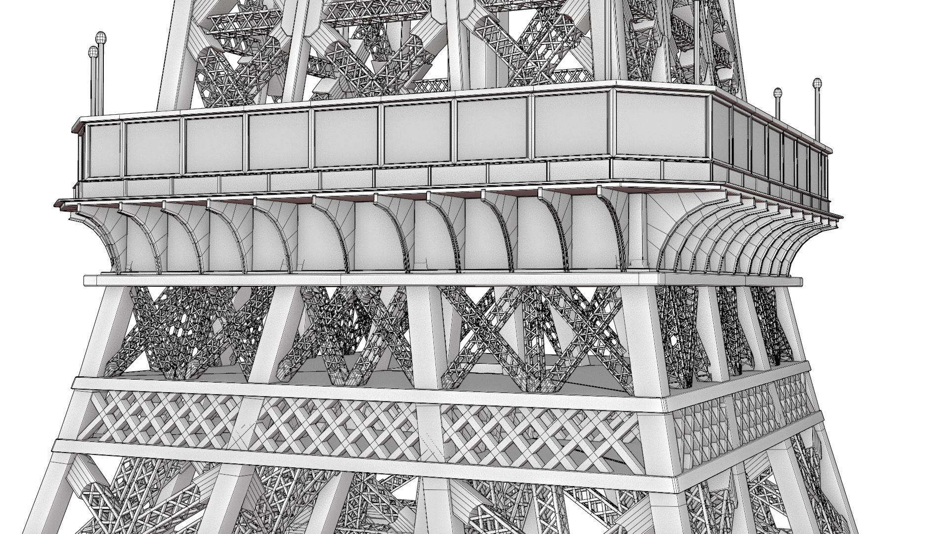 3D Model Eiffel Tower - TurboSquid 2067041