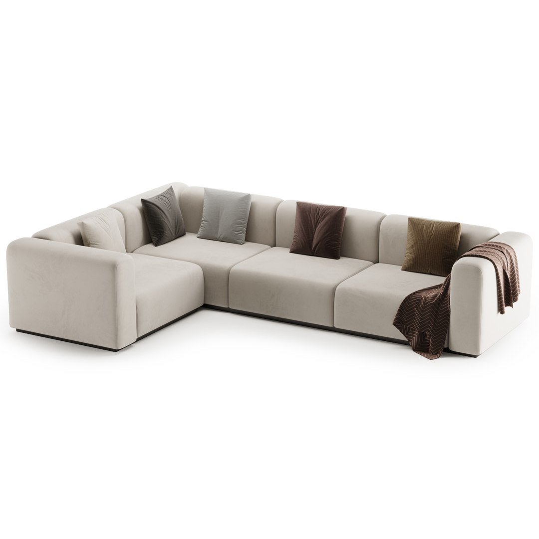 3D Soft Modular Sofa By Vitra - TurboSquid 2107777