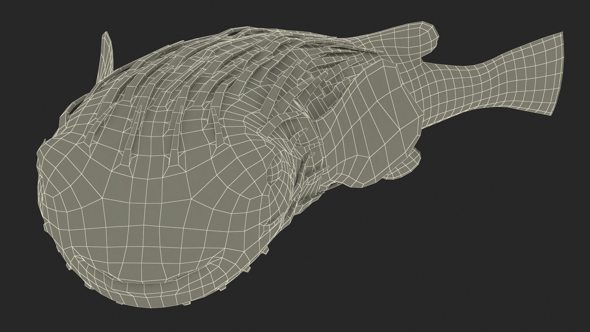Puffer Fish Rigged Model - TurboSquid 2189679