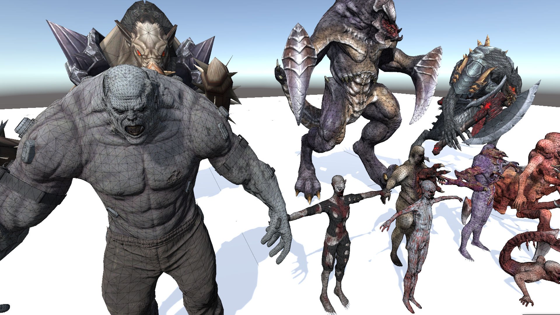 Zombies Animated Characters Sound And Texture Full Pack 3D Model ...