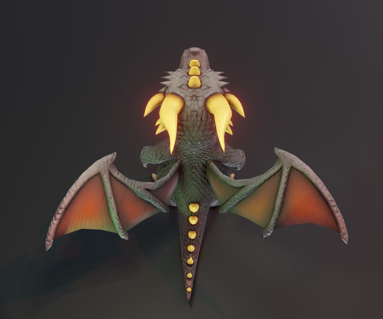 Cartoon Black Dragon Animated 3D Model - TurboSquid 2149089