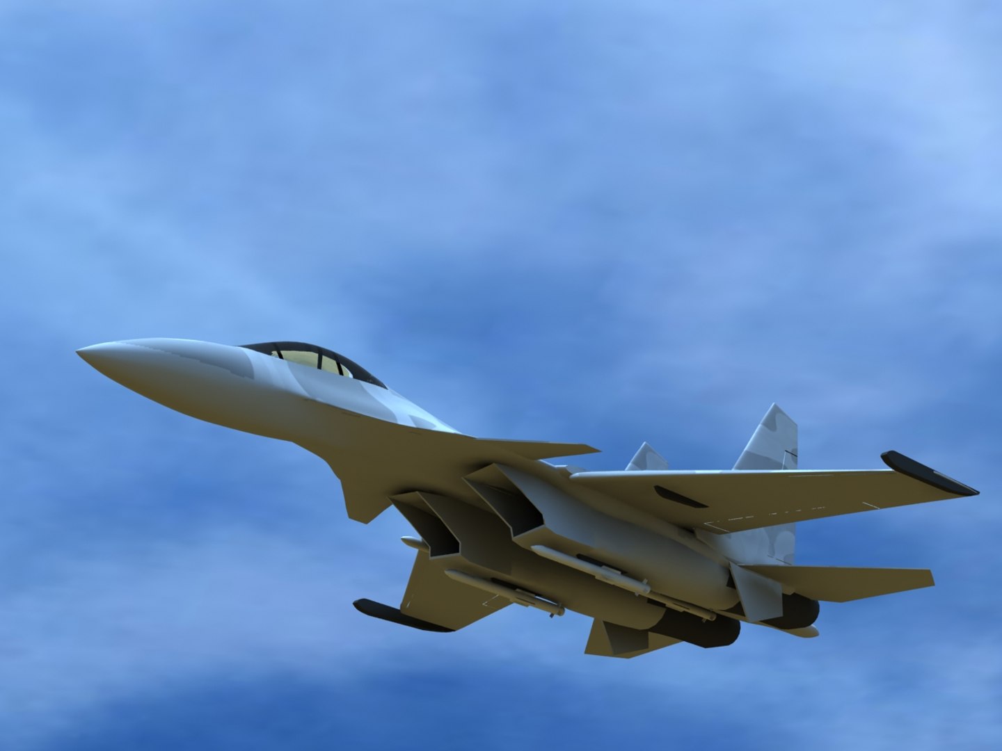 Sukhoi Su-35 3D Model - TurboSquid 1311918