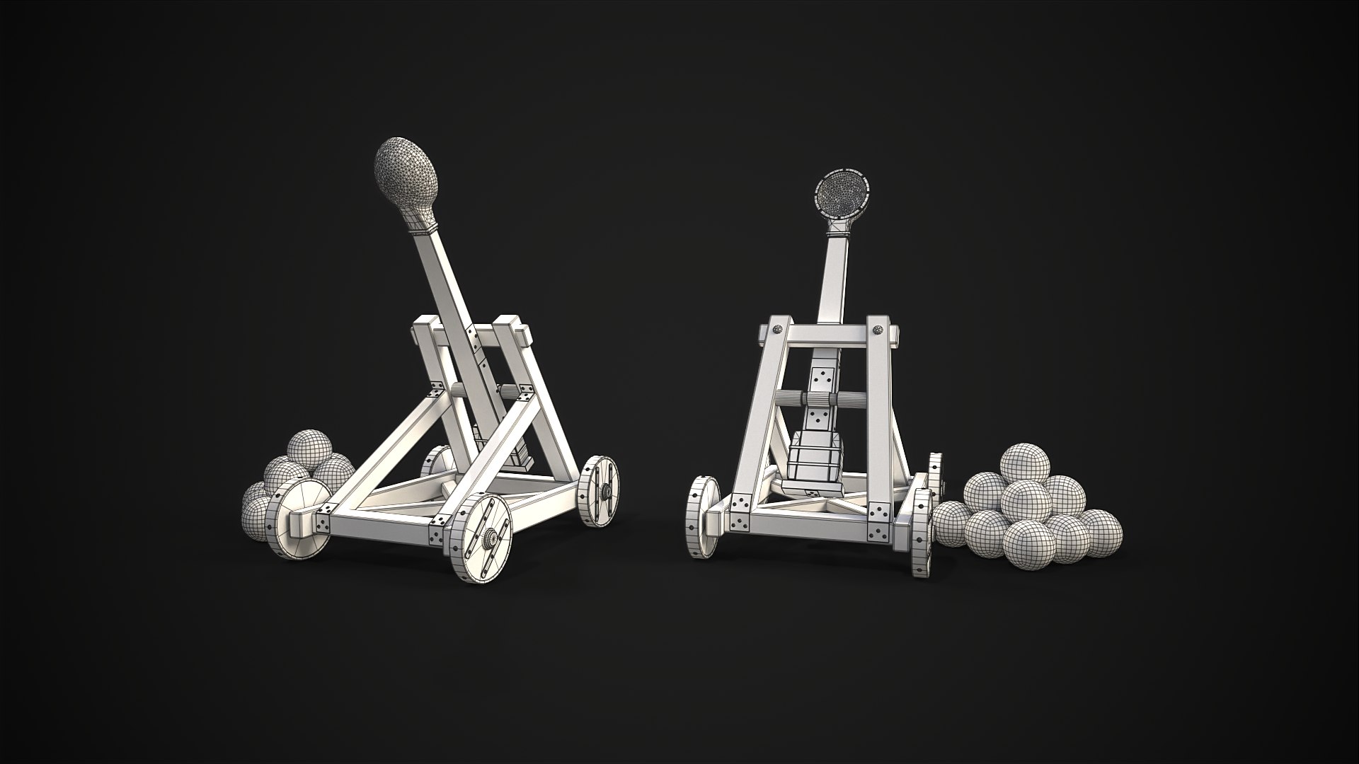 Catapult Stylized 3D Model - TurboSquid 1876320