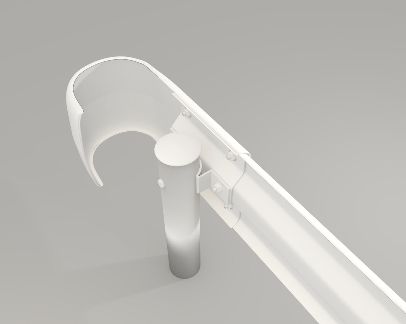 Japanese guardrail rail dirty 3D model - TurboSquid 1437519