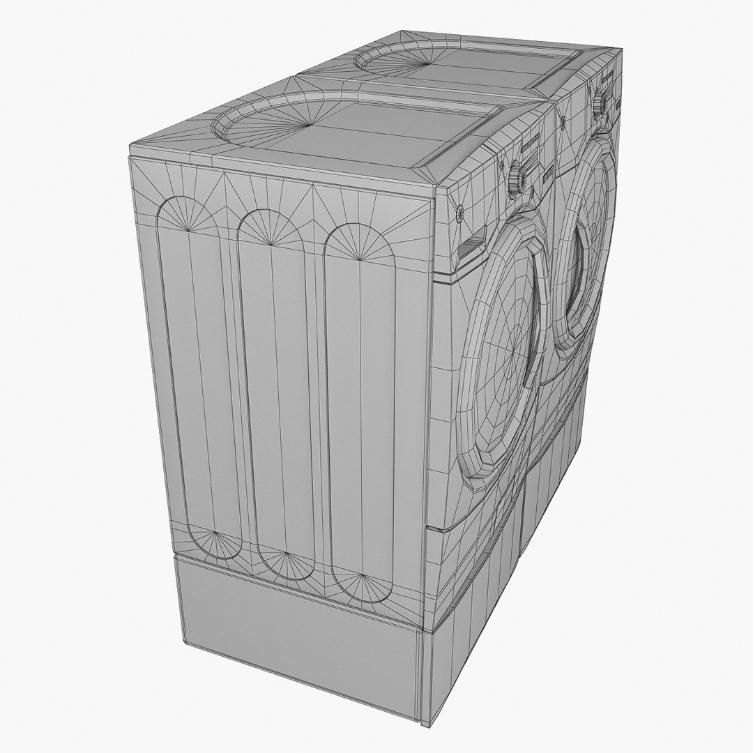 3d Washer Dryer Model