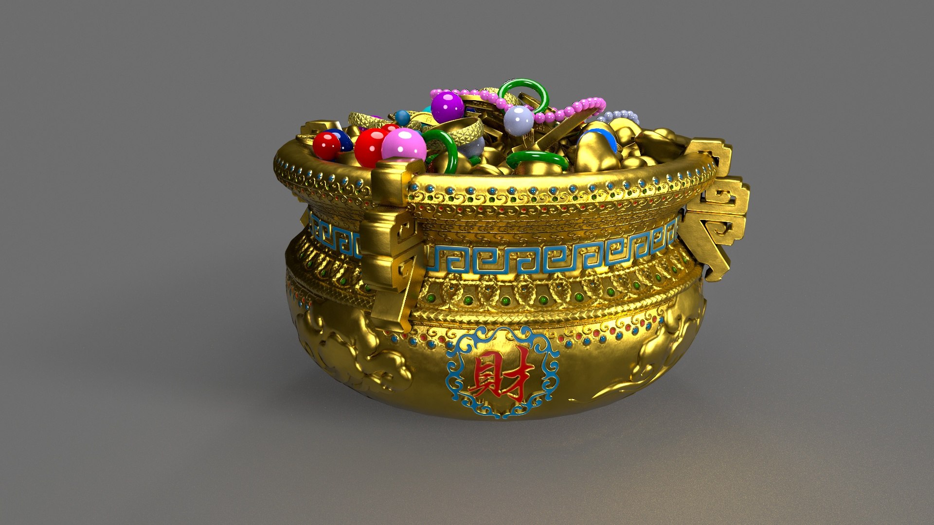 Cornucopia - Gold Ingot Coin Bullion 3D - TurboSquid 2332949