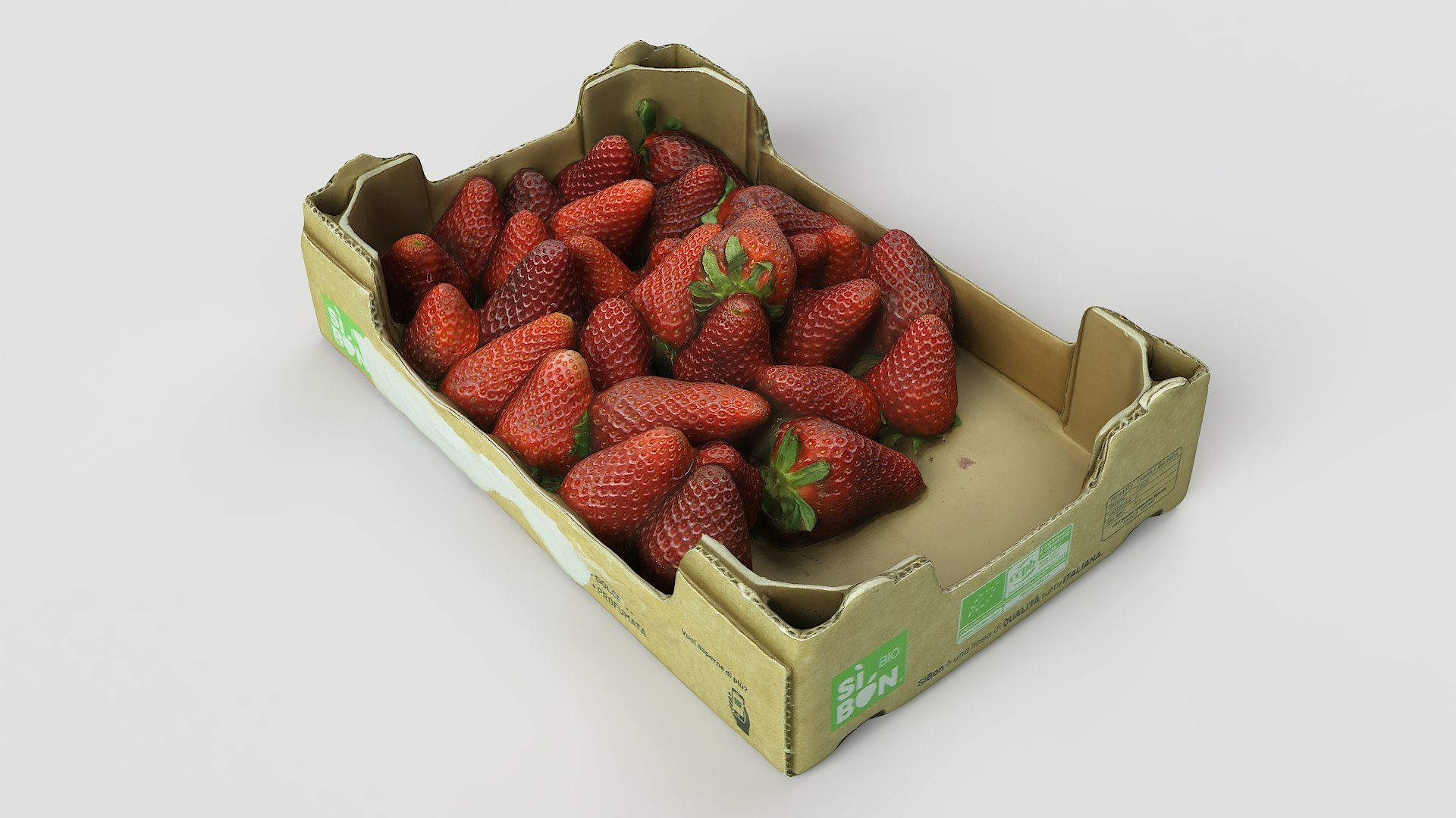 3D Model Strawberry 02 In Box - TurboSquid 2049846