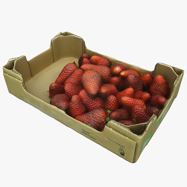 modelo 3d Strawberry 02 in Box - TurboSquid 2049846