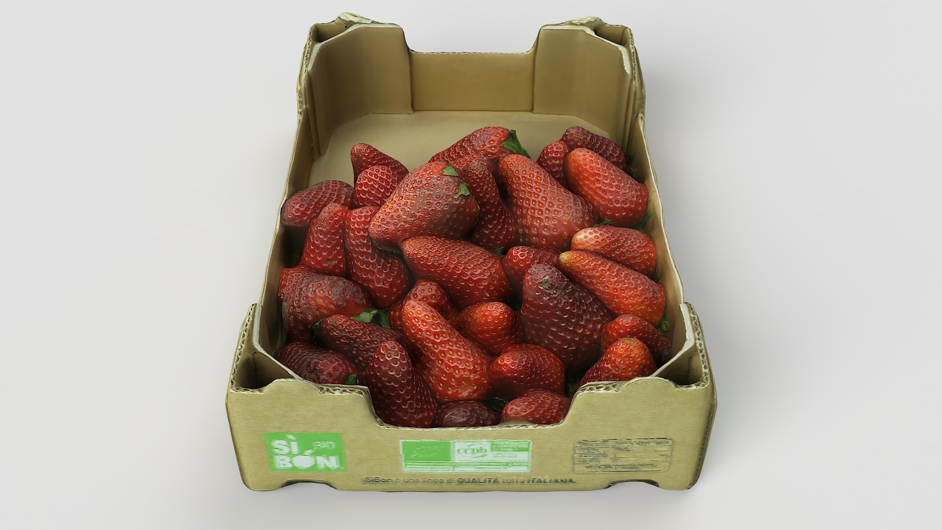 3D Model Strawberry 02 In Box - TurboSquid 2049846