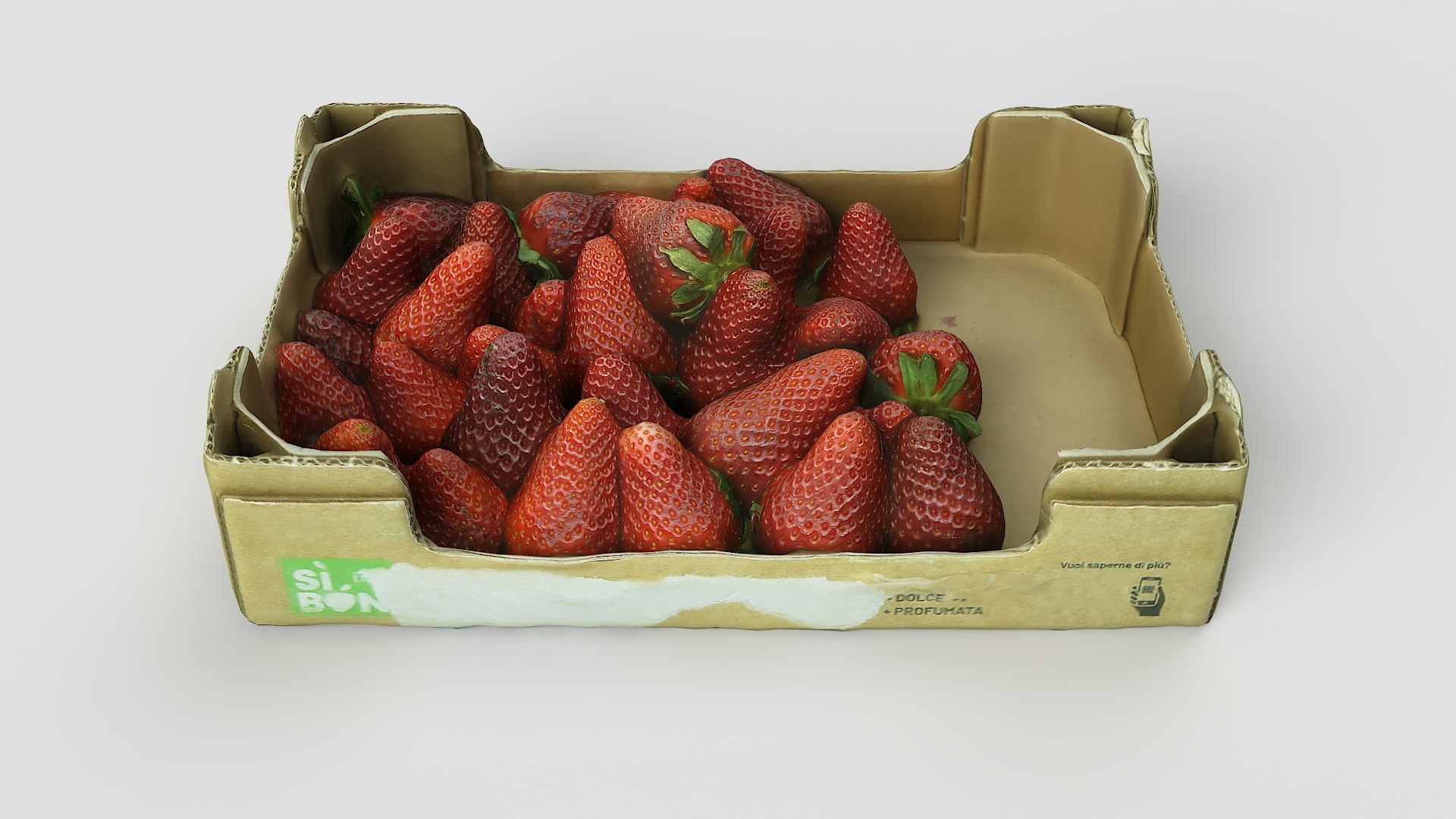 3D Model Strawberry 02 In Box - TurboSquid 2049846