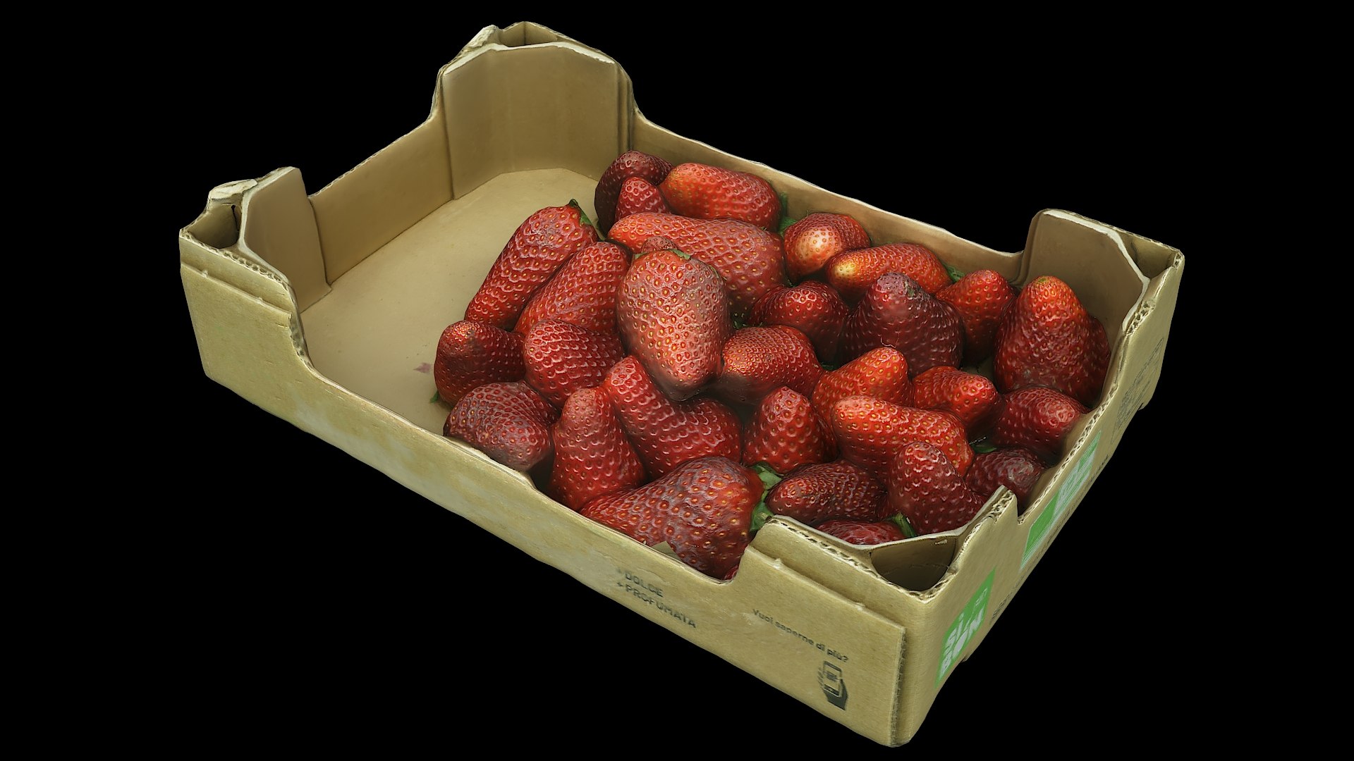 3D Model Strawberry 02 In Box - TurboSquid 2049846