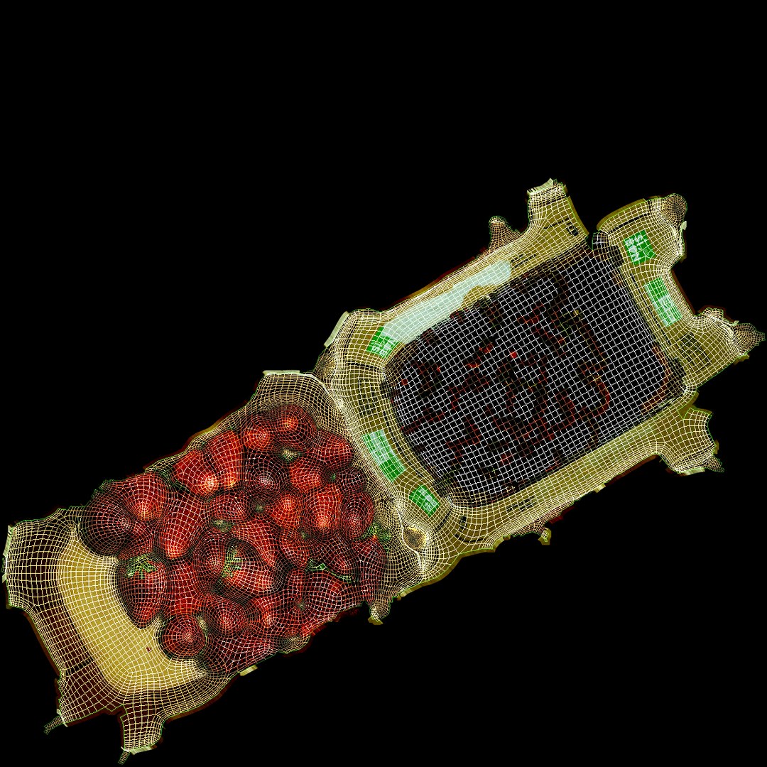 3D Model Strawberry 02 In Box - TurboSquid 2049846