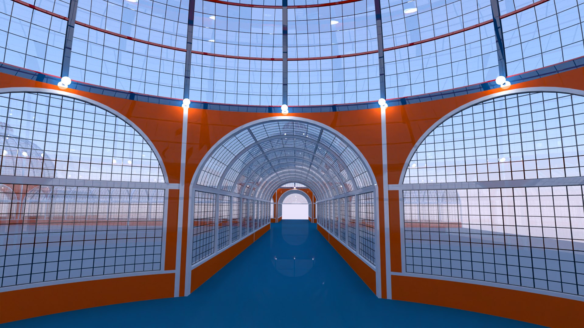 Pavilion glass building II 3D - TurboSquid 2150209