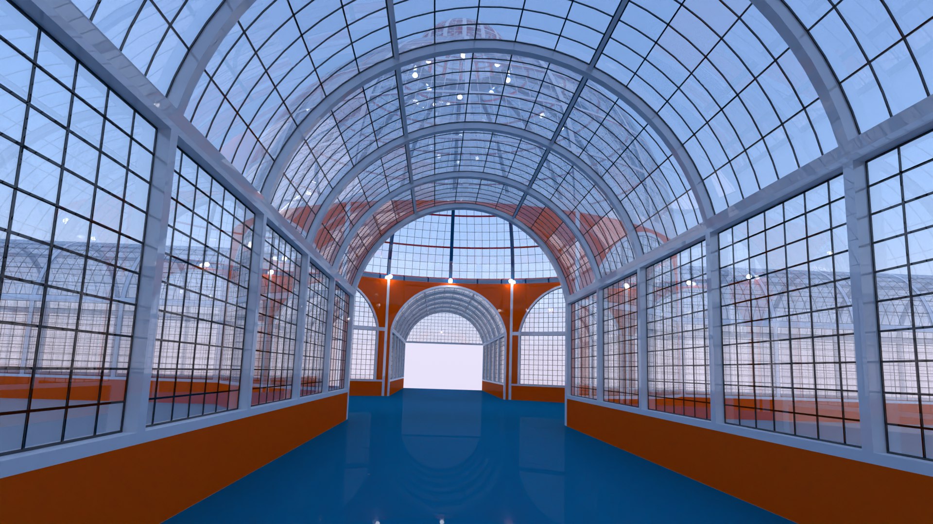 Pavilion glass building II 3D - TurboSquid 2150209