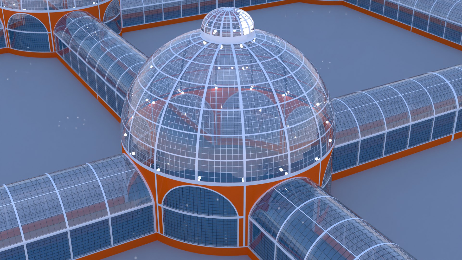 Pavilion glass building II 3D - TurboSquid 2150209