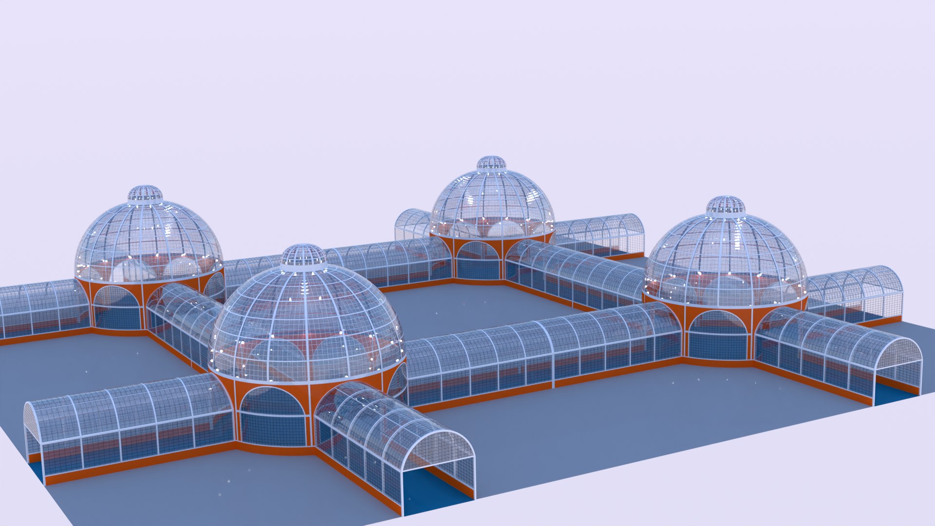 Pavilion glass building II 3D - TurboSquid 2150209