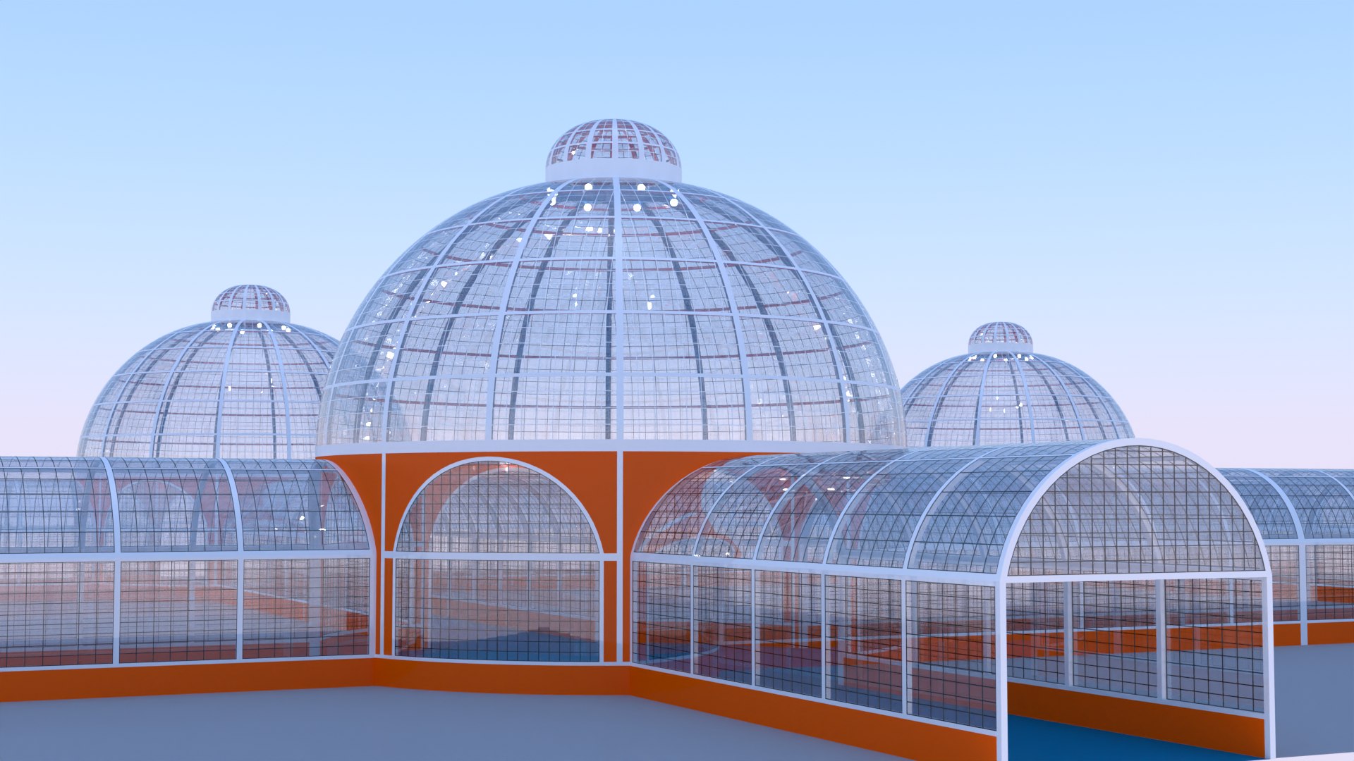 Pavilion glass building II 3D - TurboSquid 2150209