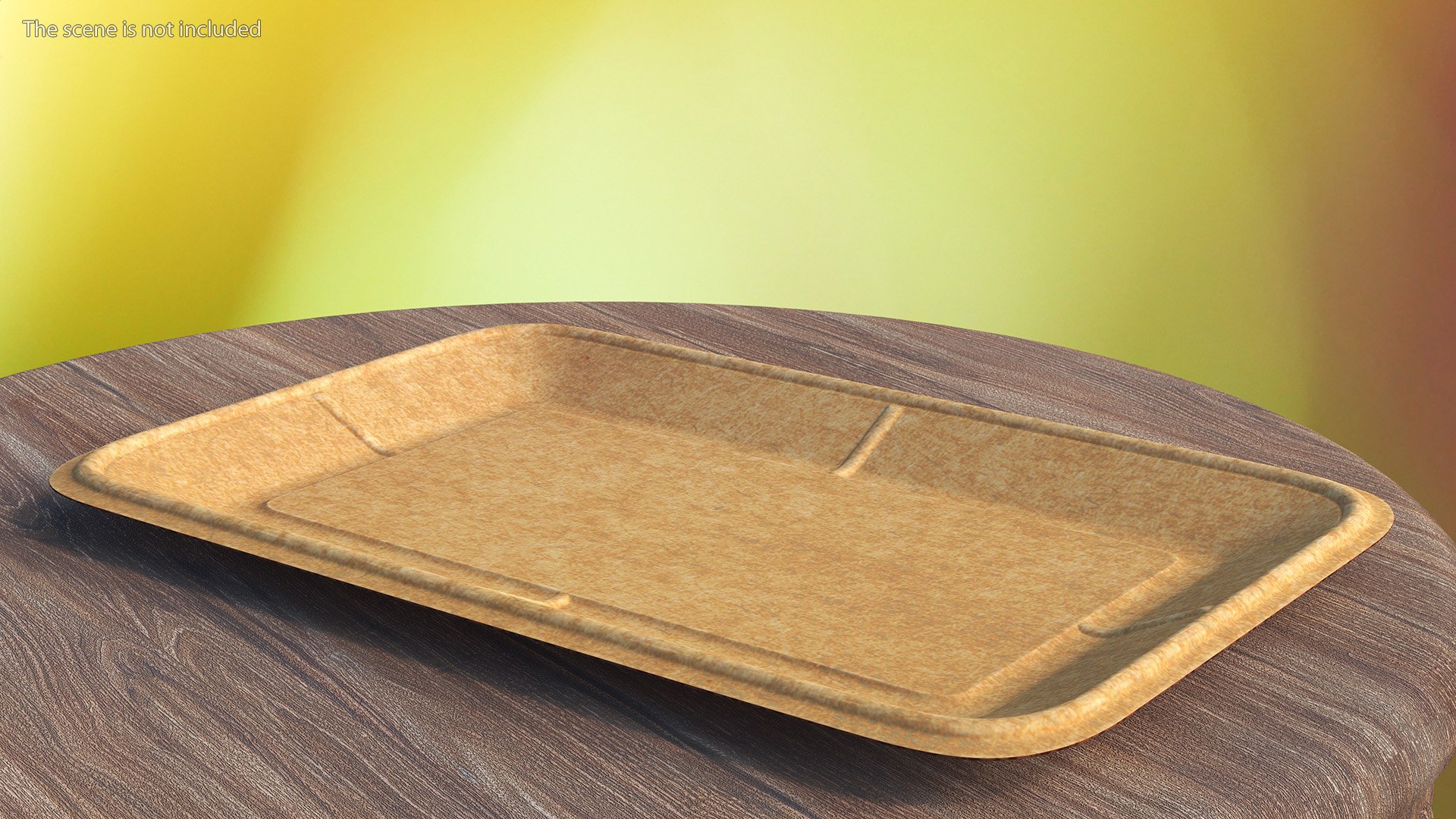 3D Brown Disposable Paper Plate - TurboSquid 2076937