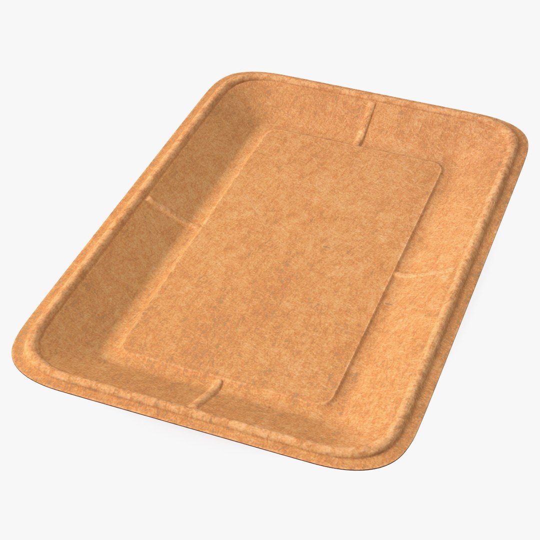 3D Brown Disposable Paper Plate - TurboSquid 2076937