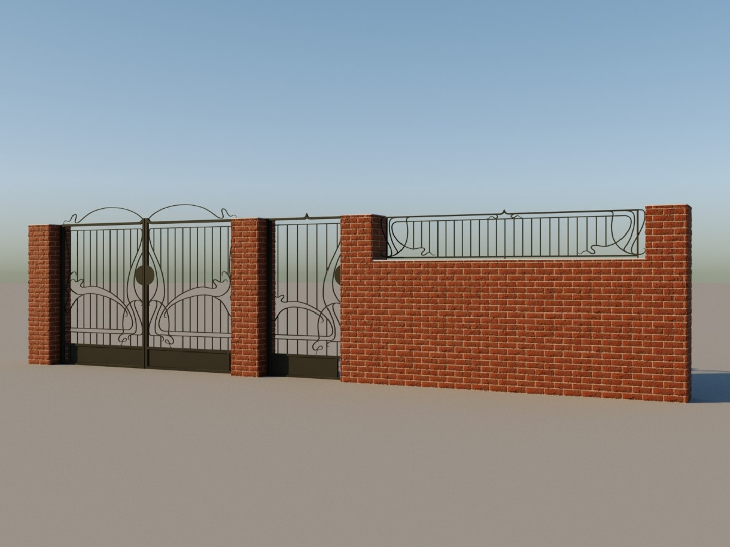 Gate 3D Model - TurboSquid 1390680