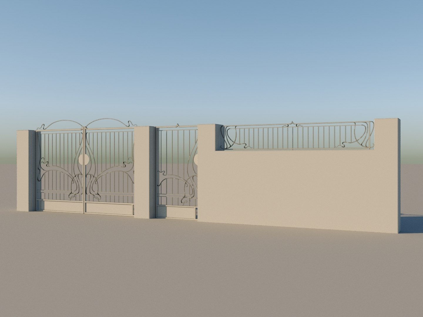 Gate 3D Model - TurboSquid 1390680