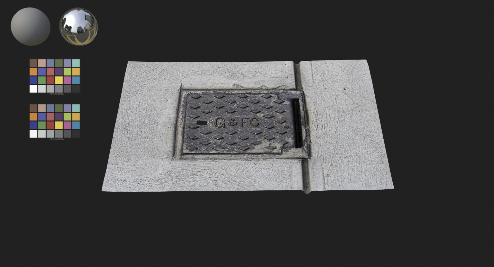 Metal utility cover 8k 3D model - TurboSquid 1420031