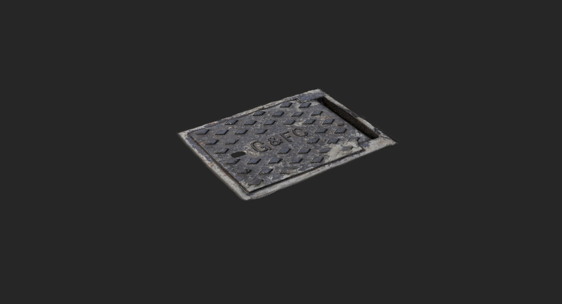 Metal utility cover 8k 3D model - TurboSquid 1420031