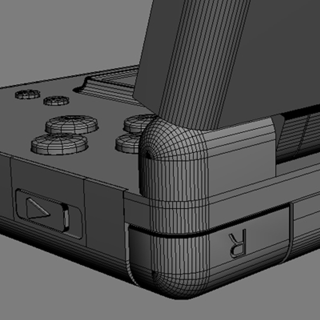 3d Model Of Nintendo Ds Lite 5