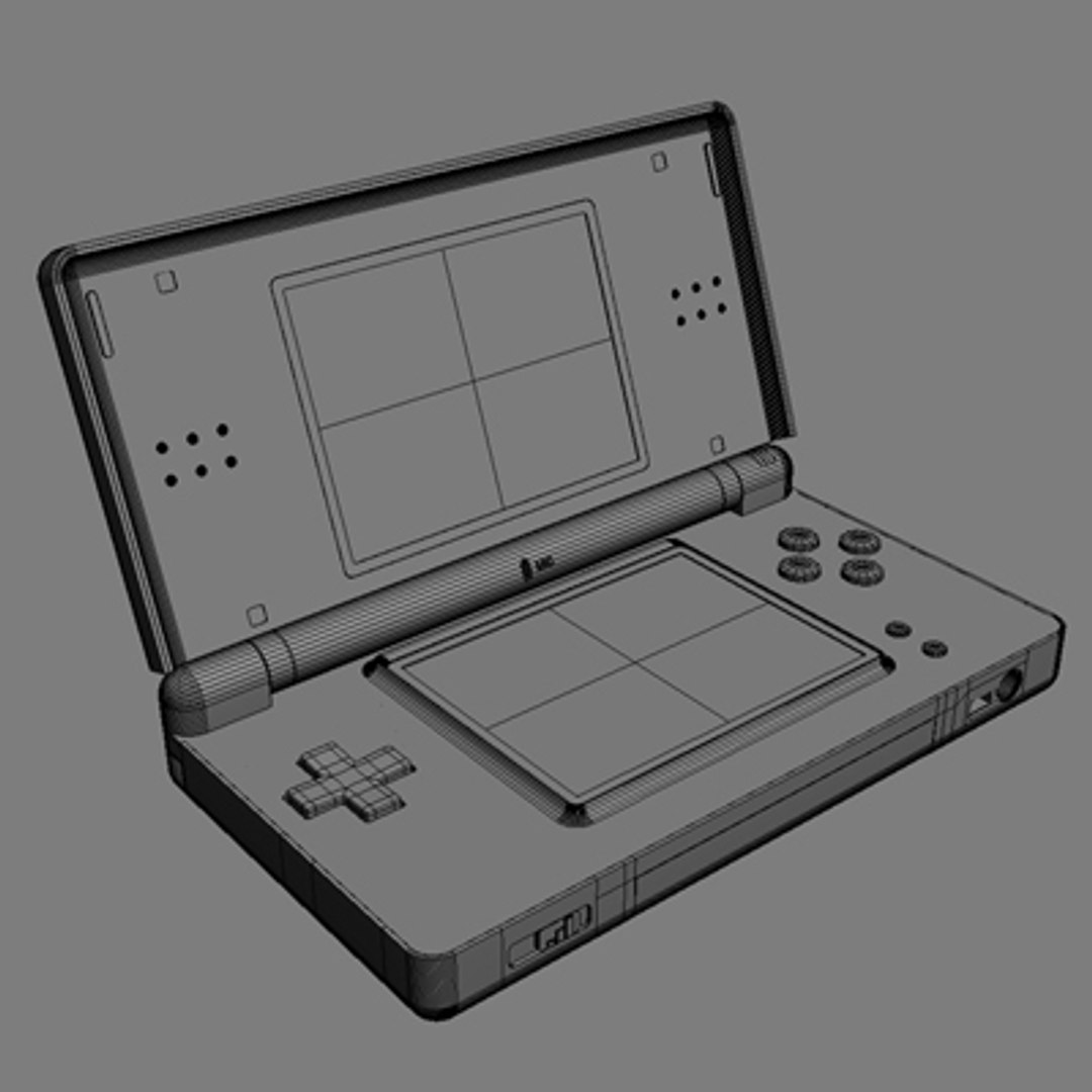 3d Model Of Nintendo Ds Lite 5