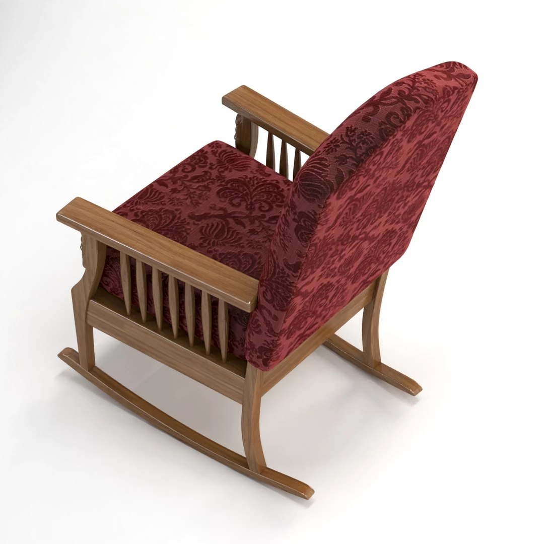 Free 3D 1920s Rocking Chair Model - TurboSquid 1950501
