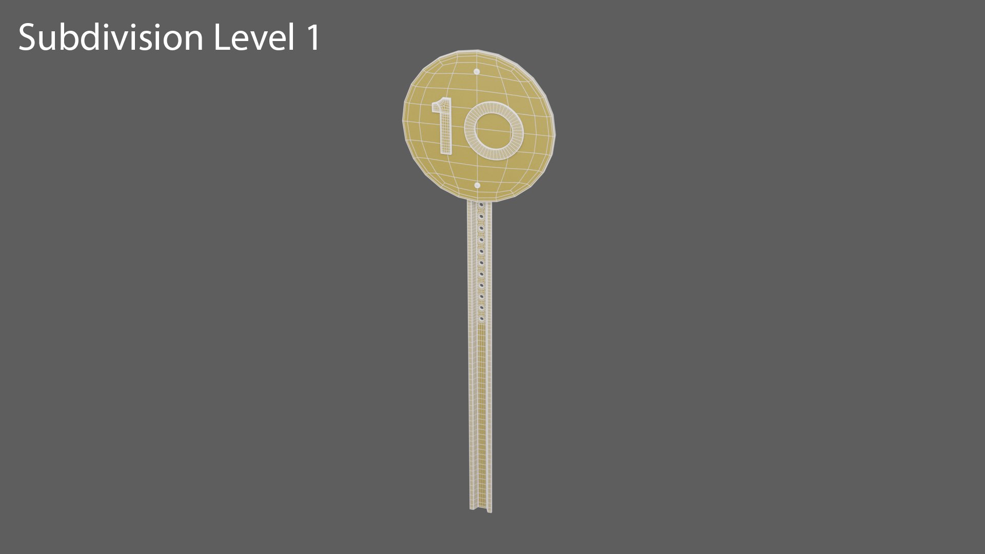 Speed Limit Road Sign 10 3D - TurboSquid 2210106