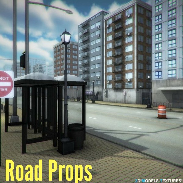 3D road prop - TurboSquid 1212256
